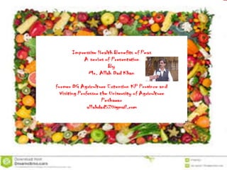 Impressive health benefits of peas A series of Presentation By Mr ...