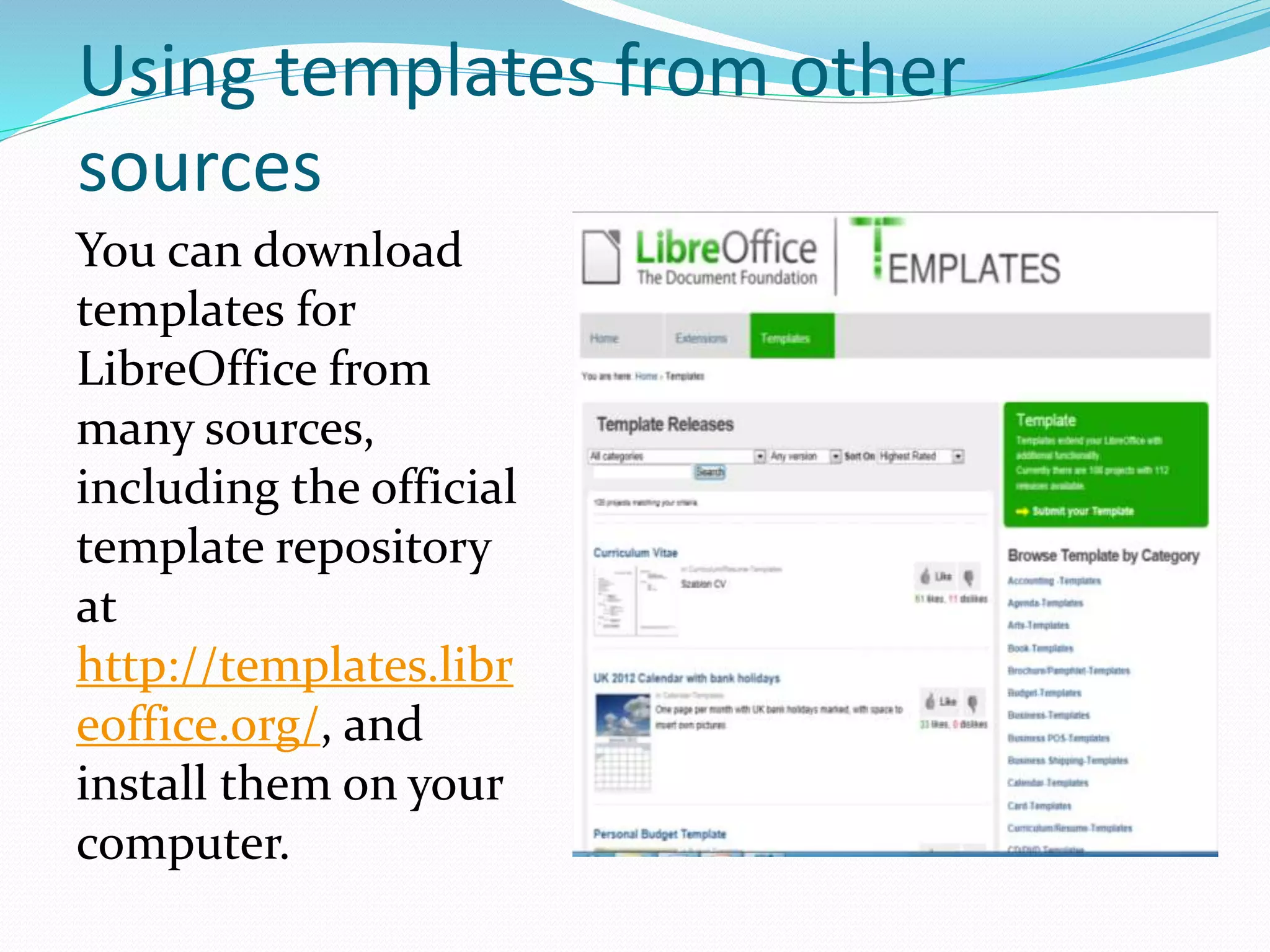 Libre Office Impress Lesson 1 | PPTX