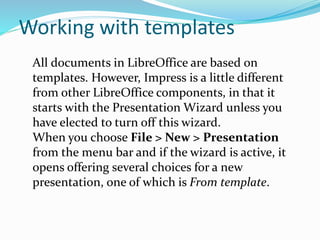 Libre Office Impress Lesson 1 | PPTX