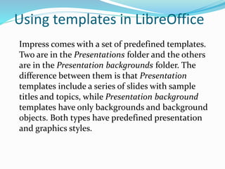 Libre Office Impress Lesson 1 | PPTX