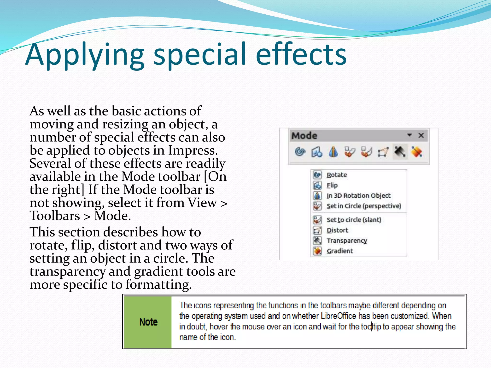 Libre Office Impress Lesson 3: Adding and Formatting pictures | PPTX