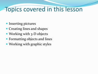 Libre Office Impress Lesson 3: Adding and Formatting pictures | PPTX