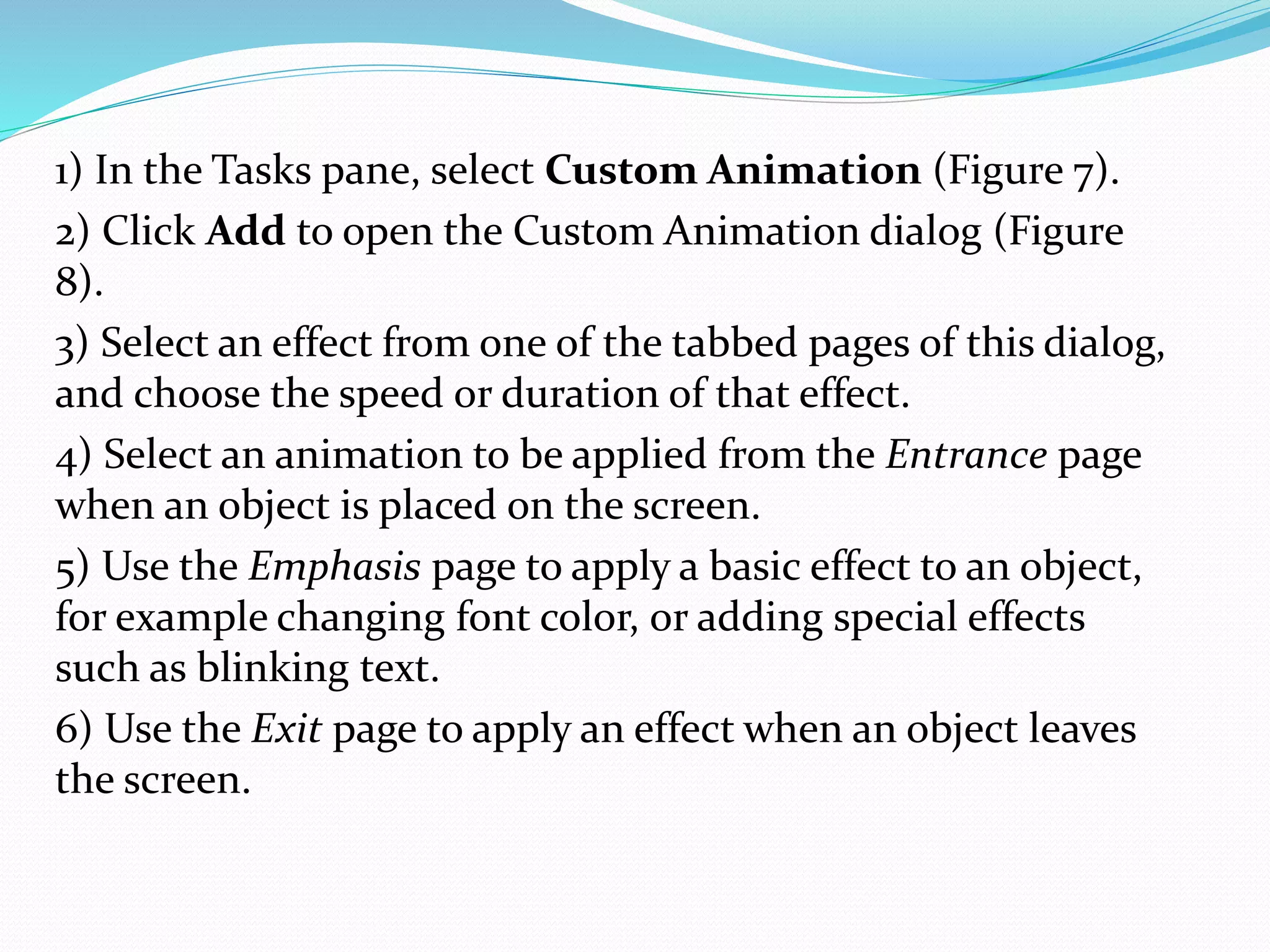 Libre Office Impress Lesson 5: Slide shows and animations | PPTX