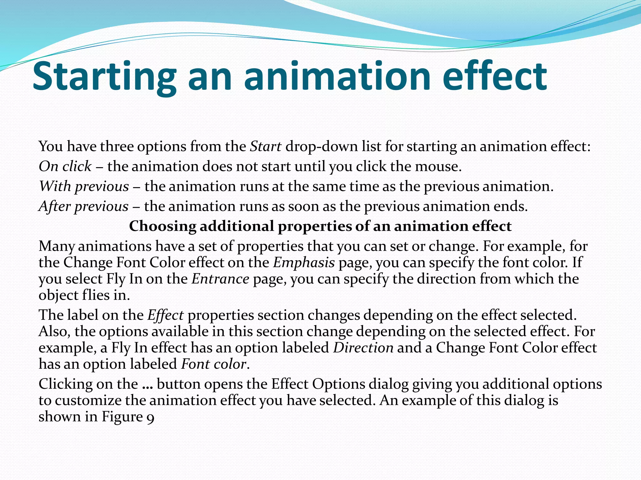 Libre Office Impress Lesson 5: Slide shows and animations | PPTX