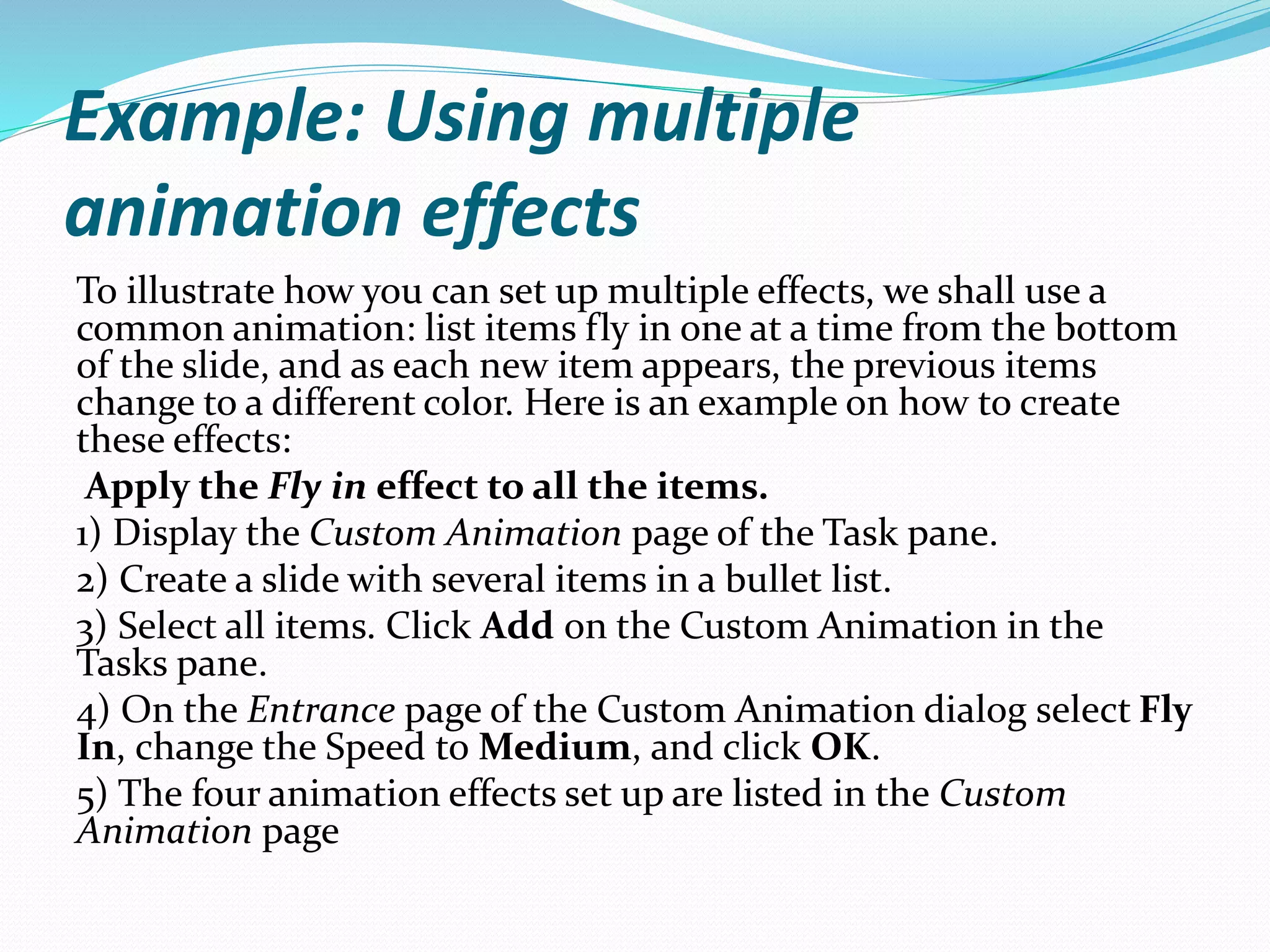 Libre Office Impress Lesson 5: Slide shows and animations | PPTX