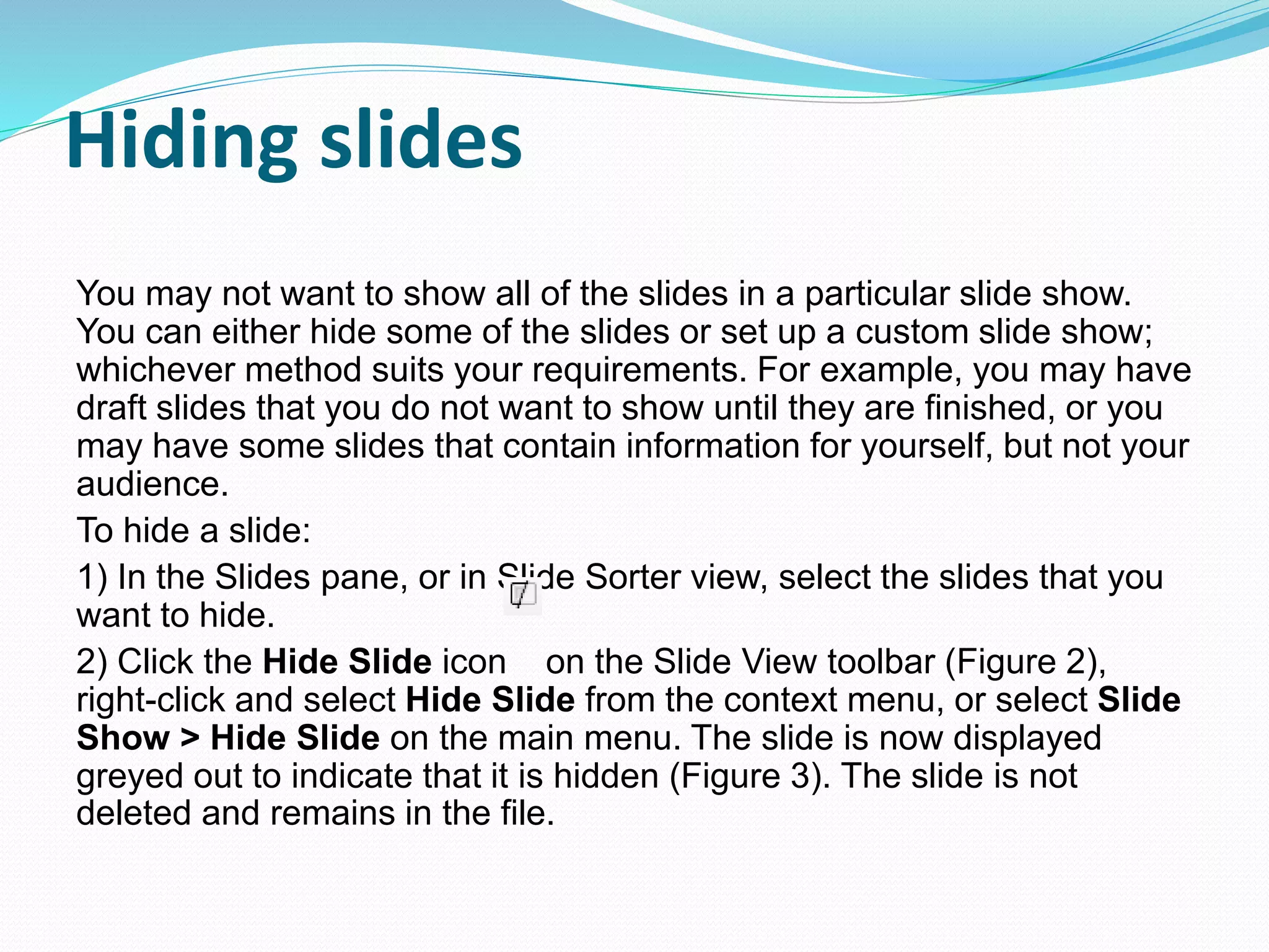 Libre Office Impress Lesson 5: Slide shows and animations | PPTX