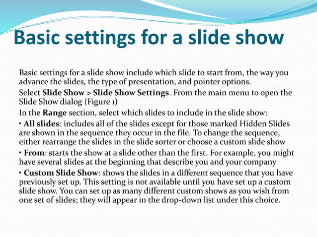 Libre Office Impress Lesson 5: Slide shows and animations | PPTX
