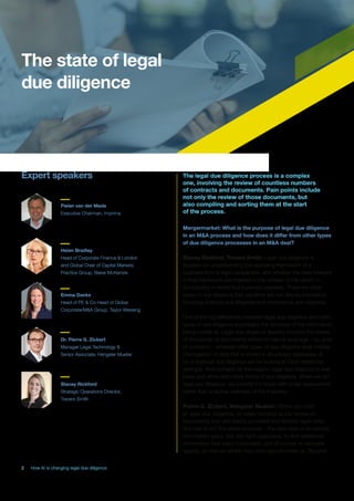 Imprima | How AI is Changing Legal Due Diligence | PDF