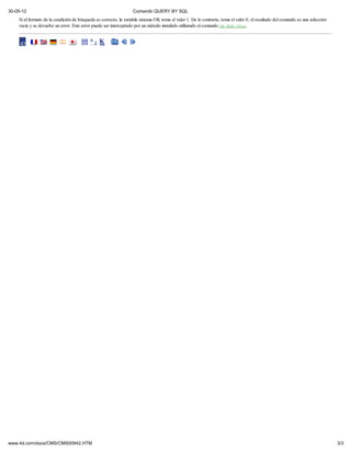 Imprimir comando query by sql | PDF