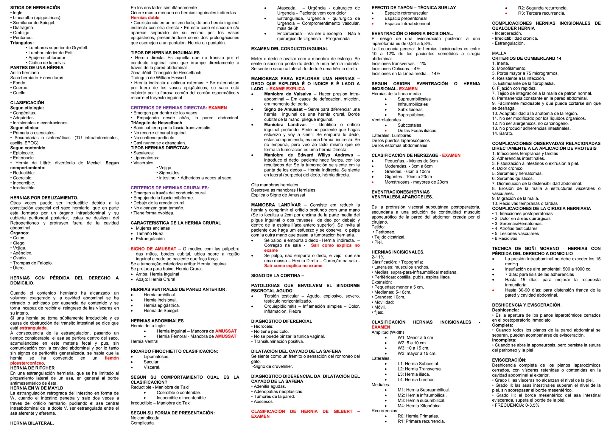 IMPRIMIR - HERNIAS. RESUMO UNIVERSIDADEpdf | PDF