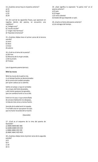 Cuadernillo de Ejercicios para Español. 3er. Grado. | DOC