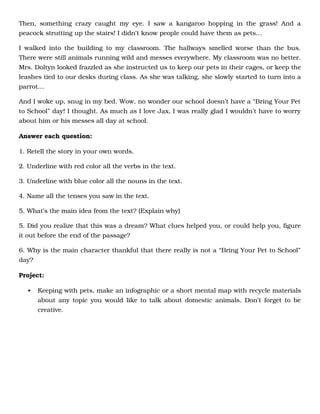 Bring your pet (short story) | PDF