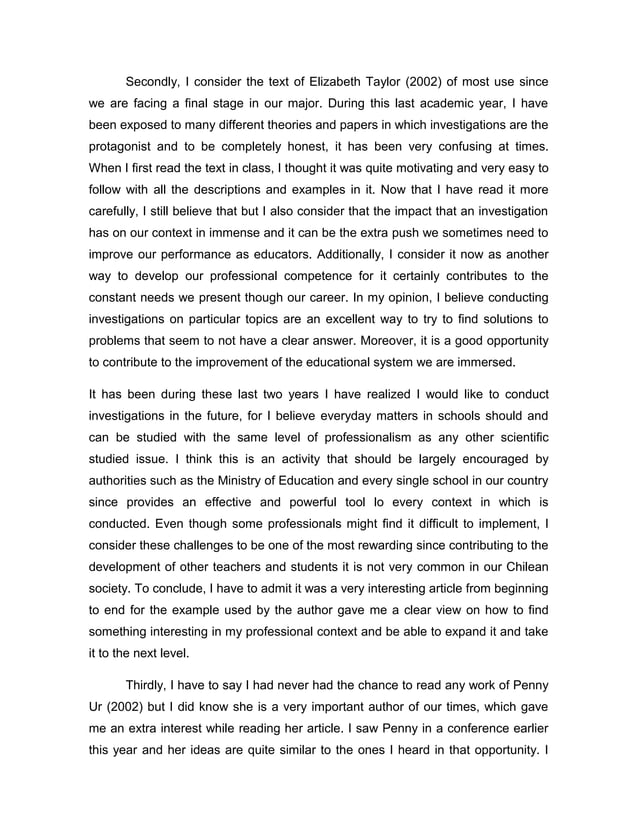 Professional development reaction paper | PDF