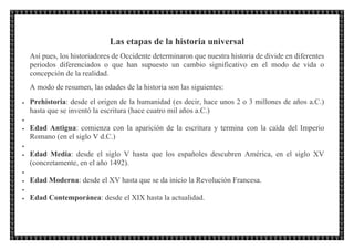 Imprimir pdf epocas de la historia (1) | PDF