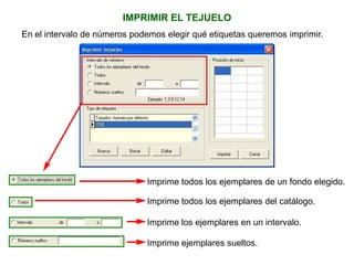 Imprimir tejuelo | PDF