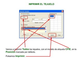 Imprimir tejuelo | PDF