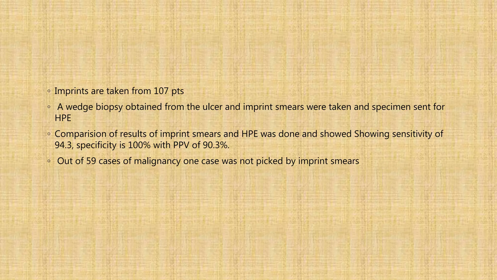 Imprint cytology | PPTX