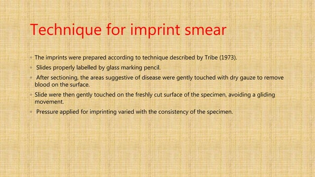 Imprint cytology | PPTX | Thyroid Disorders | Endocrine and Metabolic ...