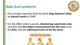 Imprinting in ethology and psychology | PPTX