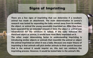 imprinting n psychology and ethology, imprinting is any kind of phase ...