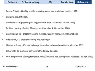 8D problem solving | PPTX