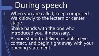 Impromptu speech | PPTX