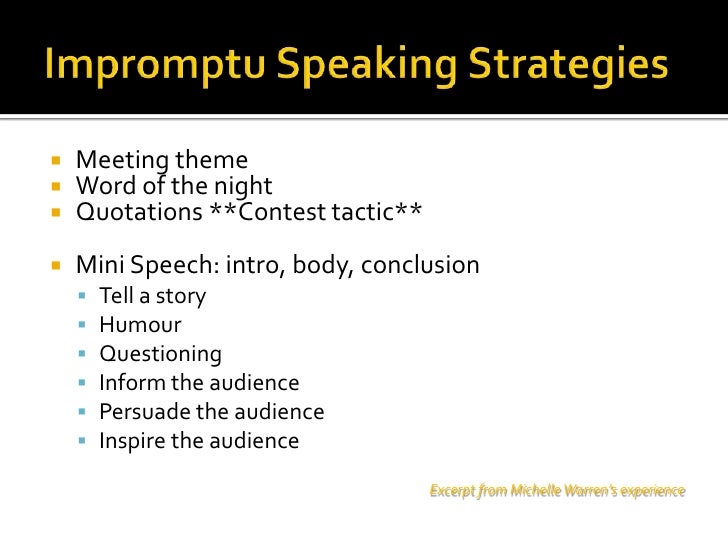 Impromptu speaking phoenix toronto tm aug 17 2010 m warren