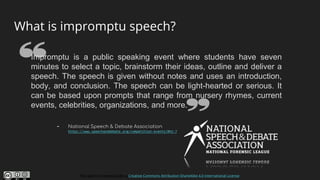 Impromptu speech | PPTX