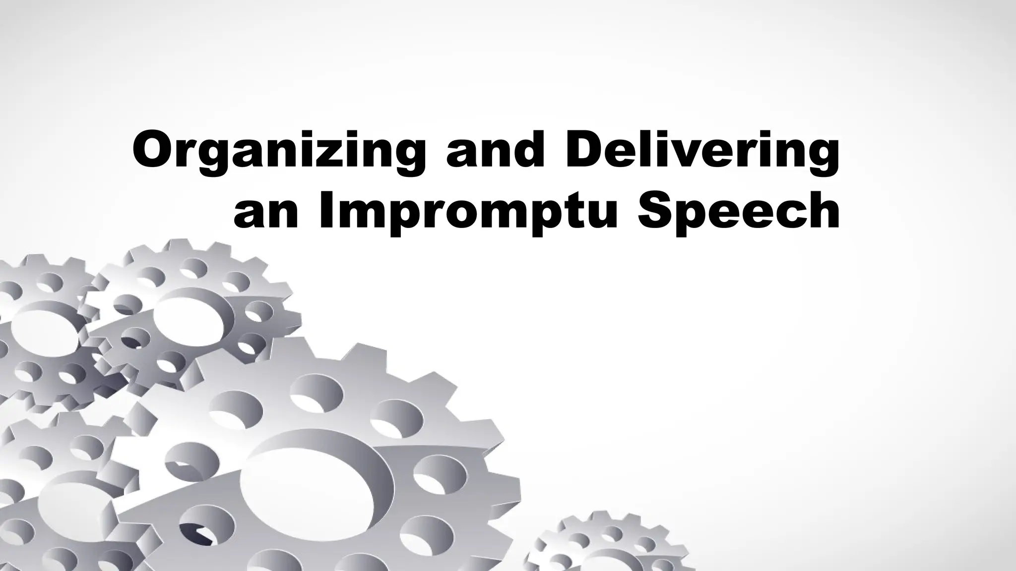 Impromptu speech.powerpoint presentation | PPTX