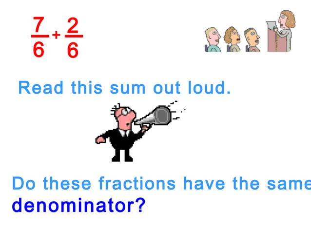 Adding and Subtracting Improper Fractions | PPT