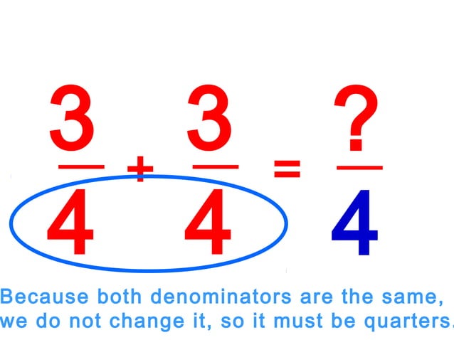 Adding and Subtracting Improper Fractions | PPT