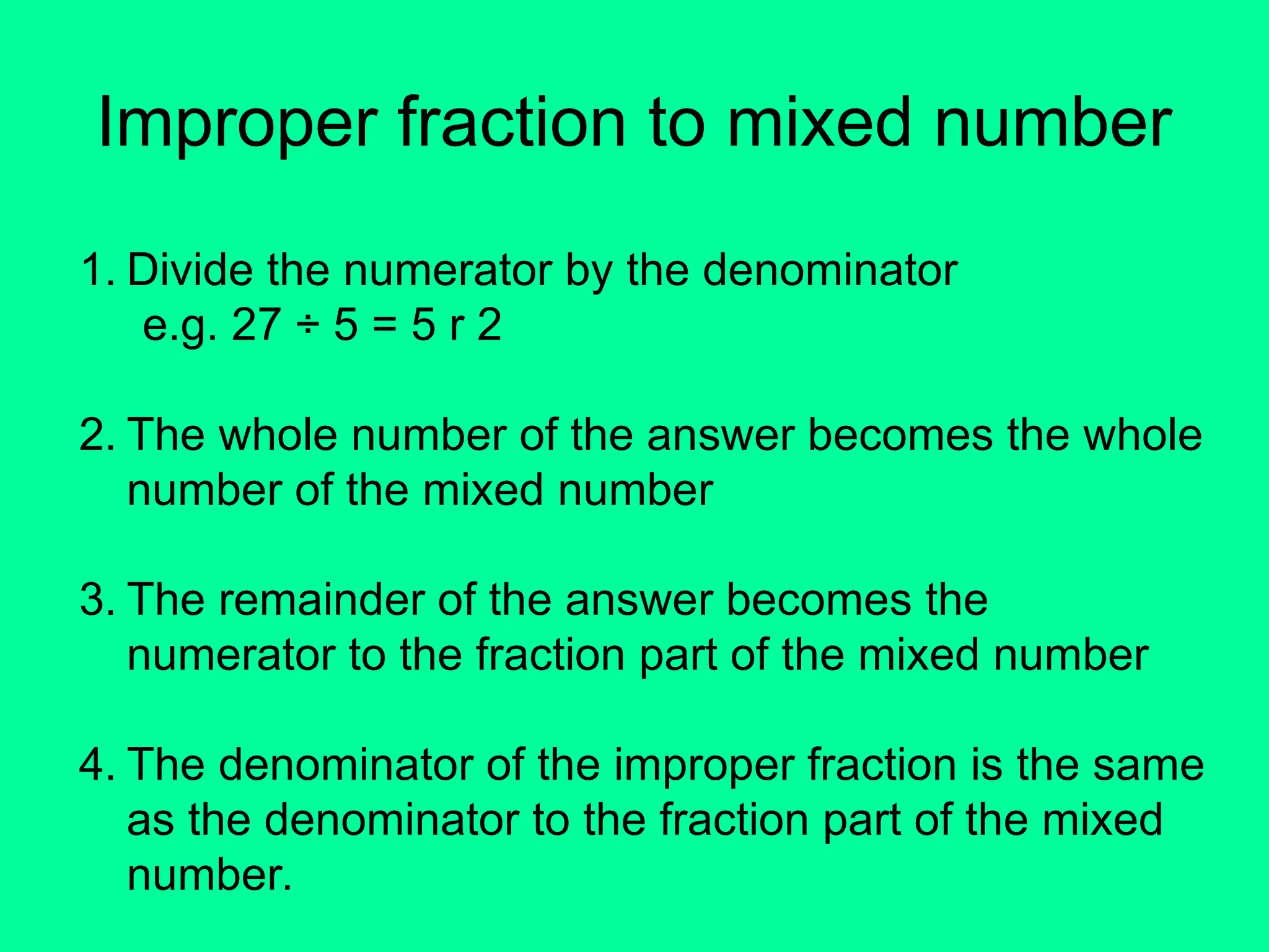 improper-fractions-to-mixed-numbers PPT.ppt