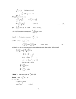 Improper integral | PDF