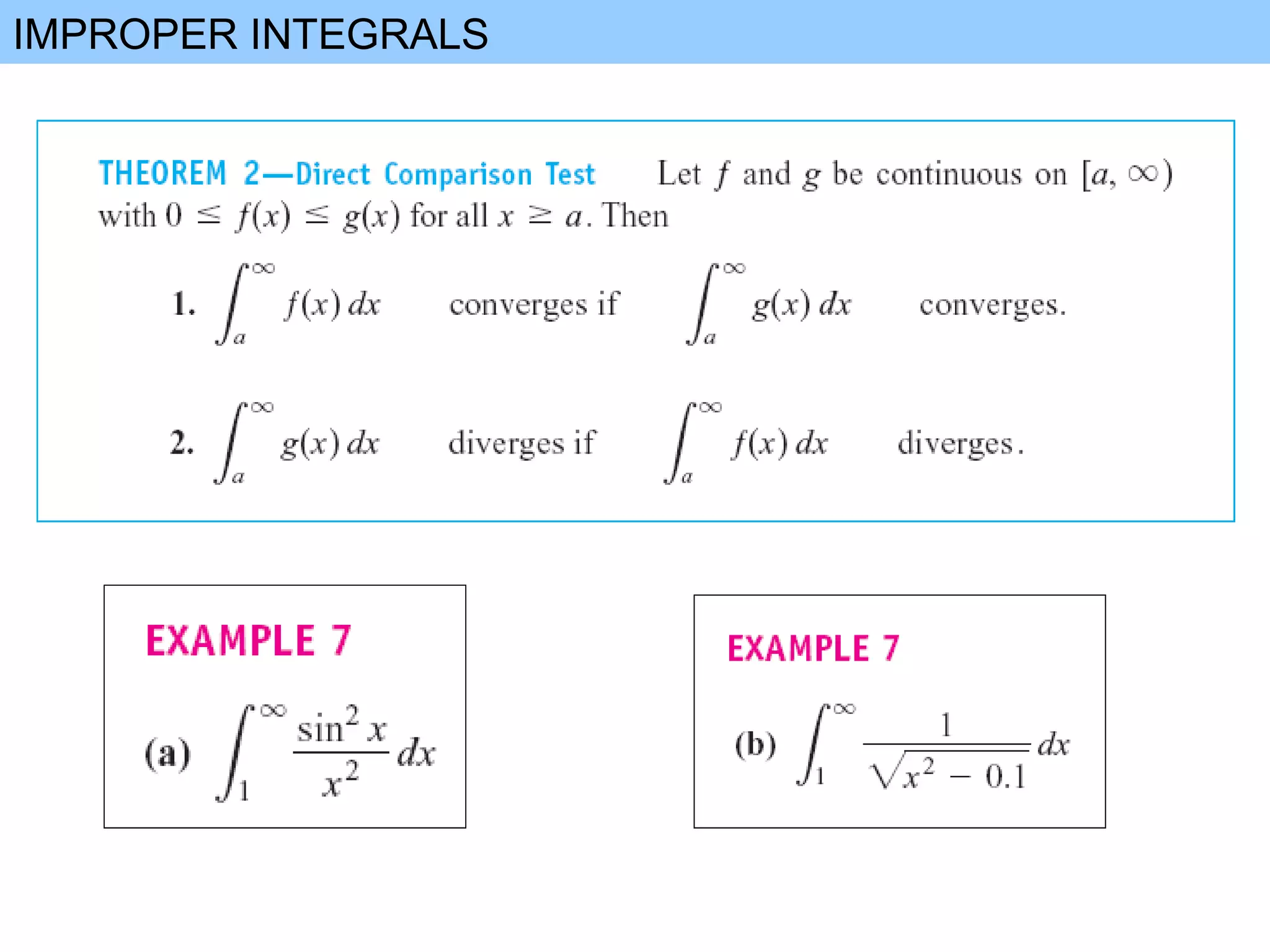 PPT of Improper Integrals IMPROPER INTEGRAL | PPT