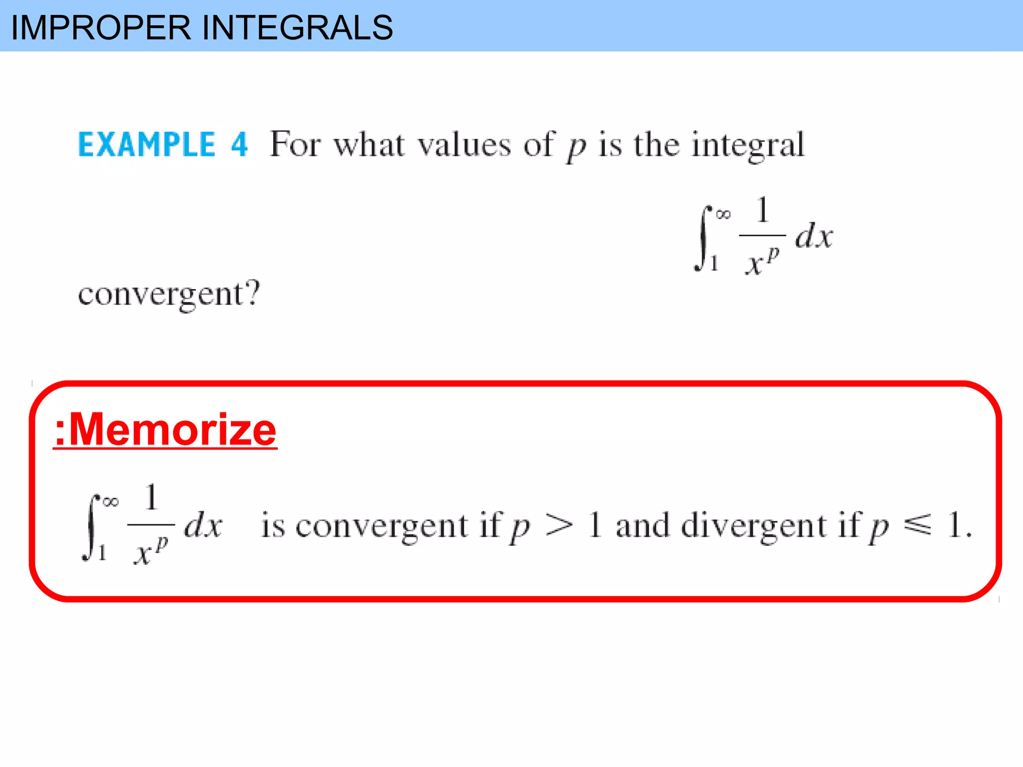 PPT of Improper Integrals IMPROPER INTEGRAL | PPT