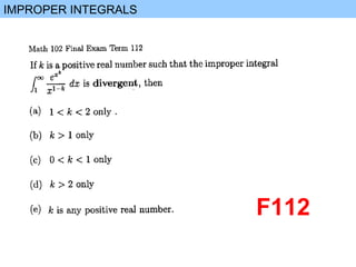 PPT of Improper Integrals IMPROPER INTEGRAL | PPT