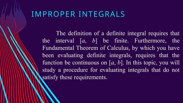 integral calculus-IMPROPER INTEGRALS.ppsx