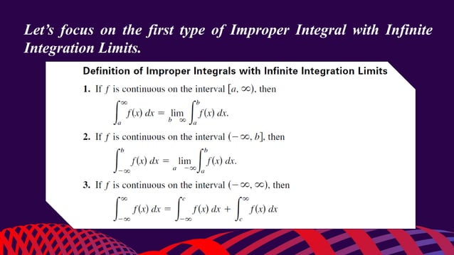 integral calculus-IMPROPER INTEGRALS.ppsx