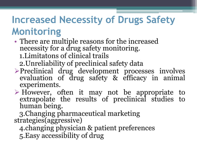 IMPROTANCE OF SAFETY MONITORING OF MEDICINES.pptx