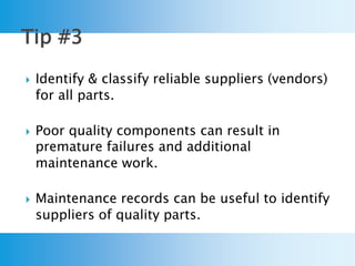 How To Improve Your Maintenance Spare Parts Management | PPTX