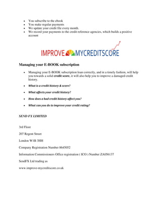 improve my credit score uk | PDF