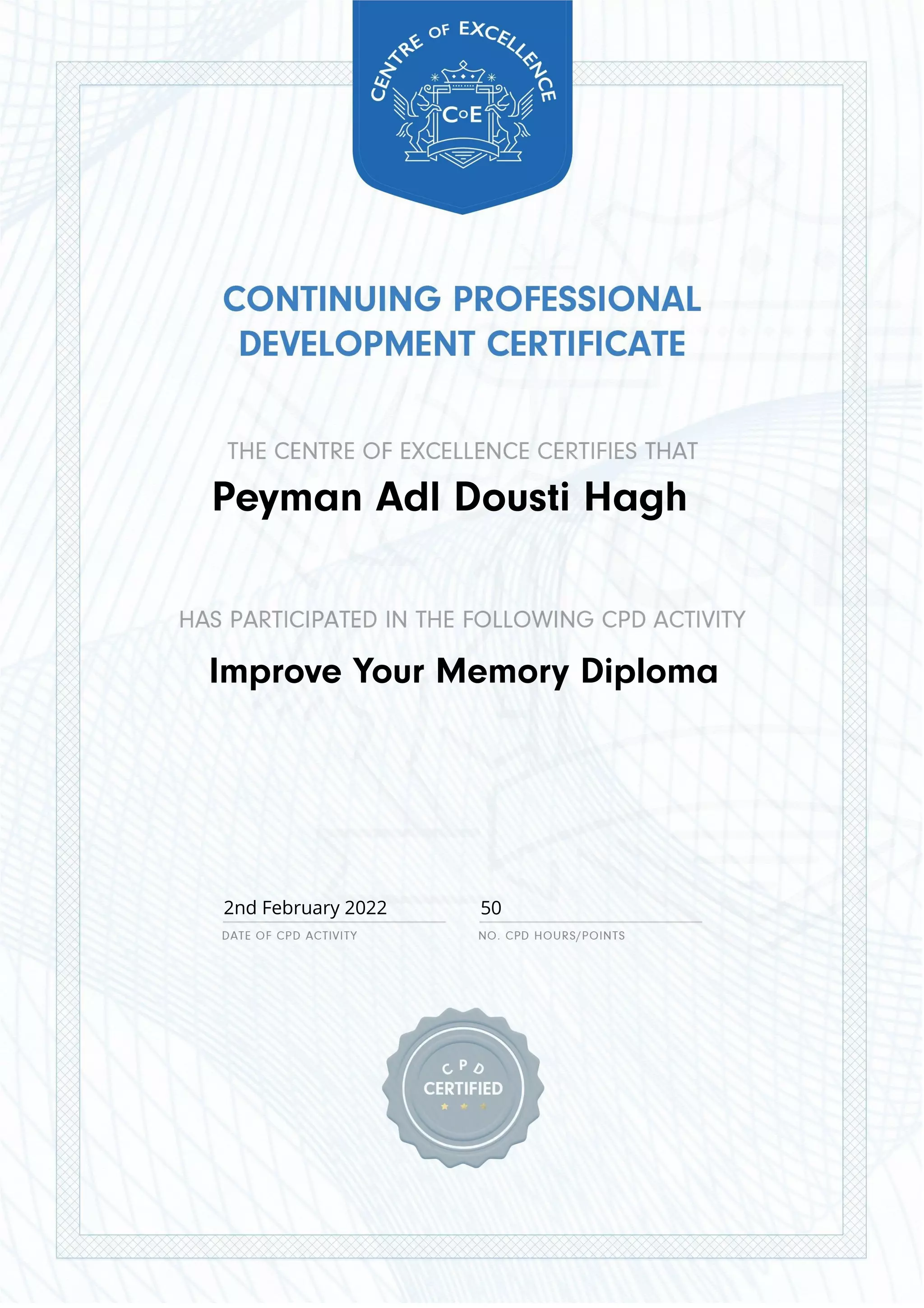 Diploma-Improve Memory | PDF