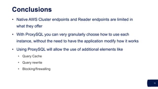 Improve aws withproxysql | PPT
