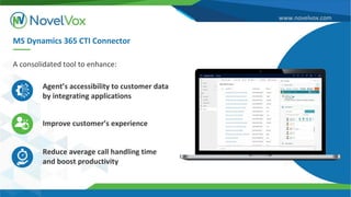 Microsoft Dynamics 365 CTI Integration - NovelVox | PPT