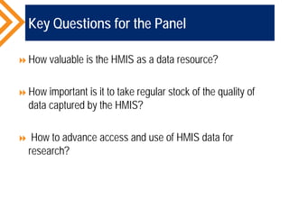 Improved Data Quality and Use: Dual Goals of HMIS Strengthening | PDF ...