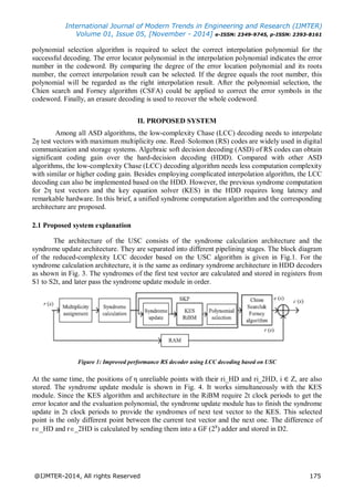 IMPROVED PERFORMANCE RS DECODER USING LCC DECODING BASED ON USC | PDF | Computer Software and ...