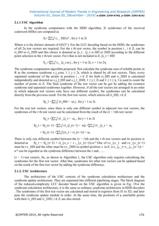 IMPROVED PERFORMANCE RS DECODER USING LCC DECODING BASED ON USC | PDF