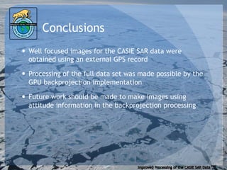 Improved Processing of the CASIE SAR Data.pdf | Science