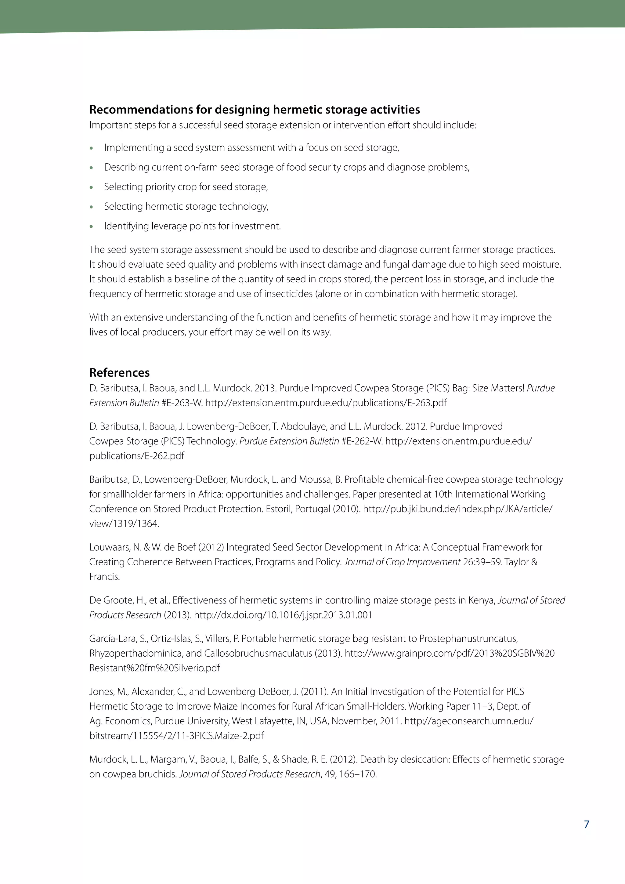 Improved seed-storage-brief-2 | PDF