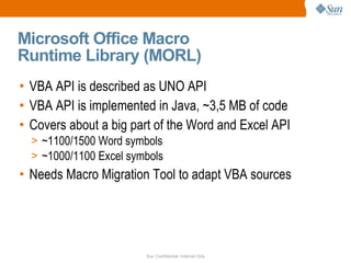 Improved VBA support | ODP